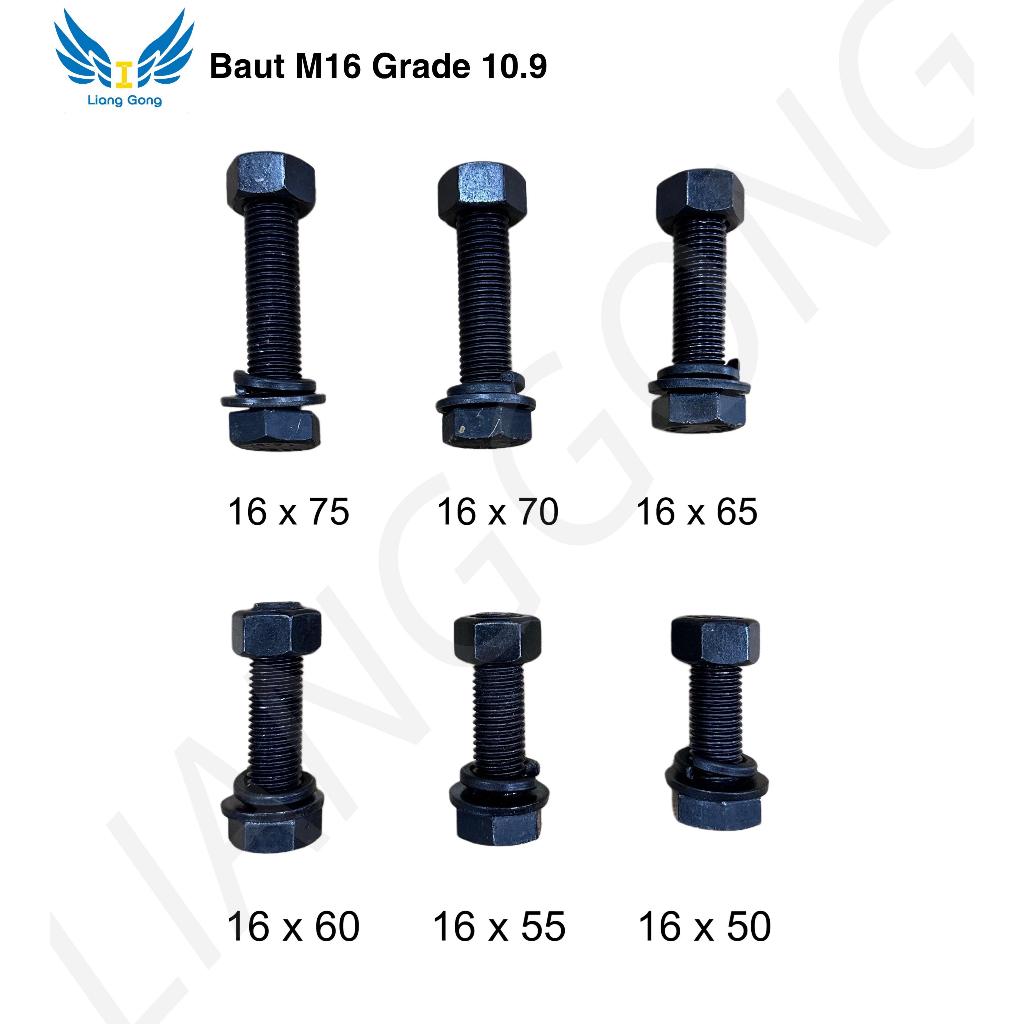 Jual Baut M16 Baja | Grade 10.9 | Baut + Mur | Shopee Indonesia