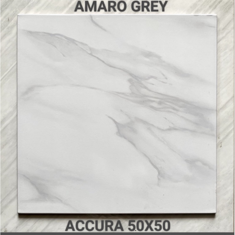 Jual Keramik Lantai 50x50 Accura Amaro Grey | Keramik Licin 50x50 Amaro ...