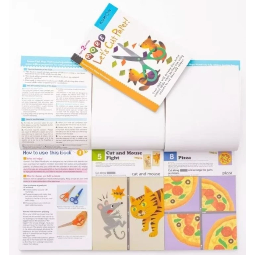 Jual kumon activity book,buku kumon first steps activity workbooks cut ...