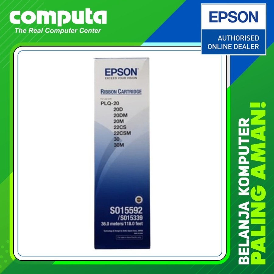 Jual Ribbon Cartridge Epson PLQ-20 Original (S015592/S015339) | Shopee ...