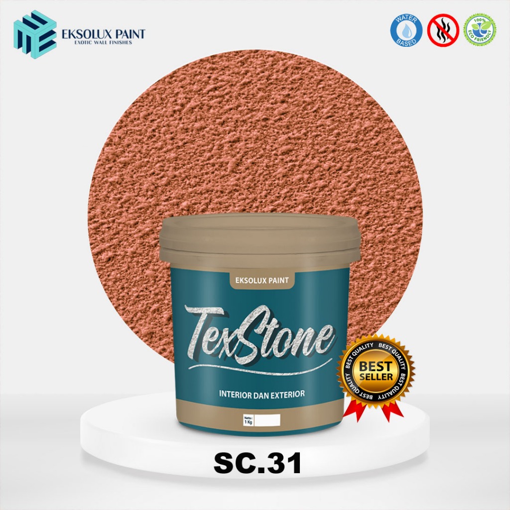 Jual Cat Tembok TEXSTONE Tekstur Pasir Motif Kamprot INTERIOR ...
