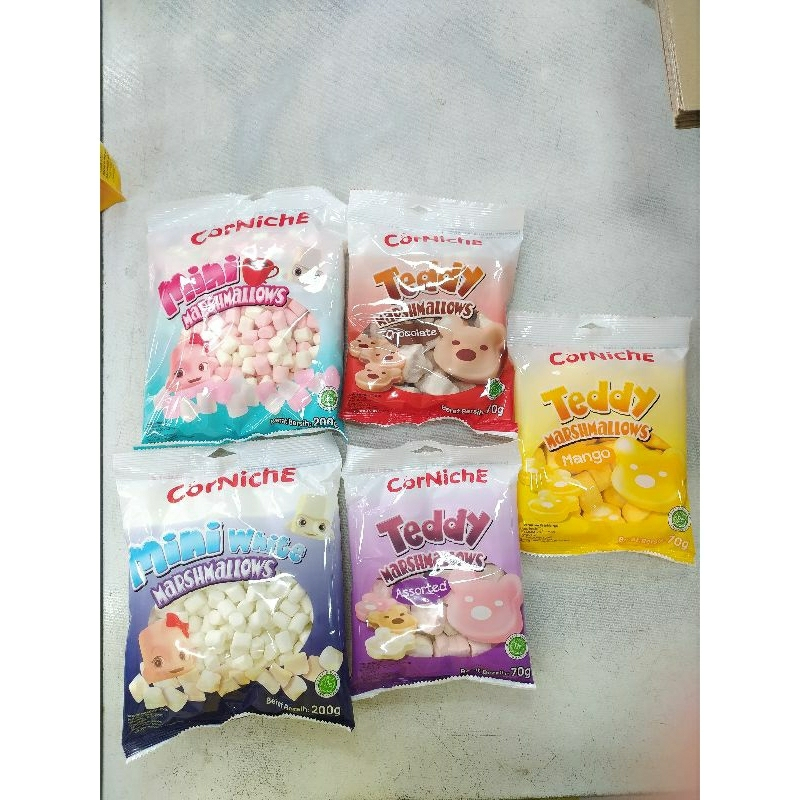 Jual Camilan / Snack Marsh Mallows Import Corniche Teddy 70 Gr Fruity ...