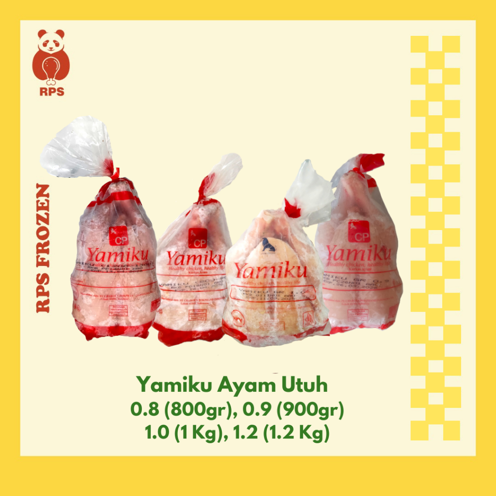 Jual Yamiku Ayam Utuh Ukuran 0.8gr (800gram), 0.9gr (900gram), 1.0 Kg ...