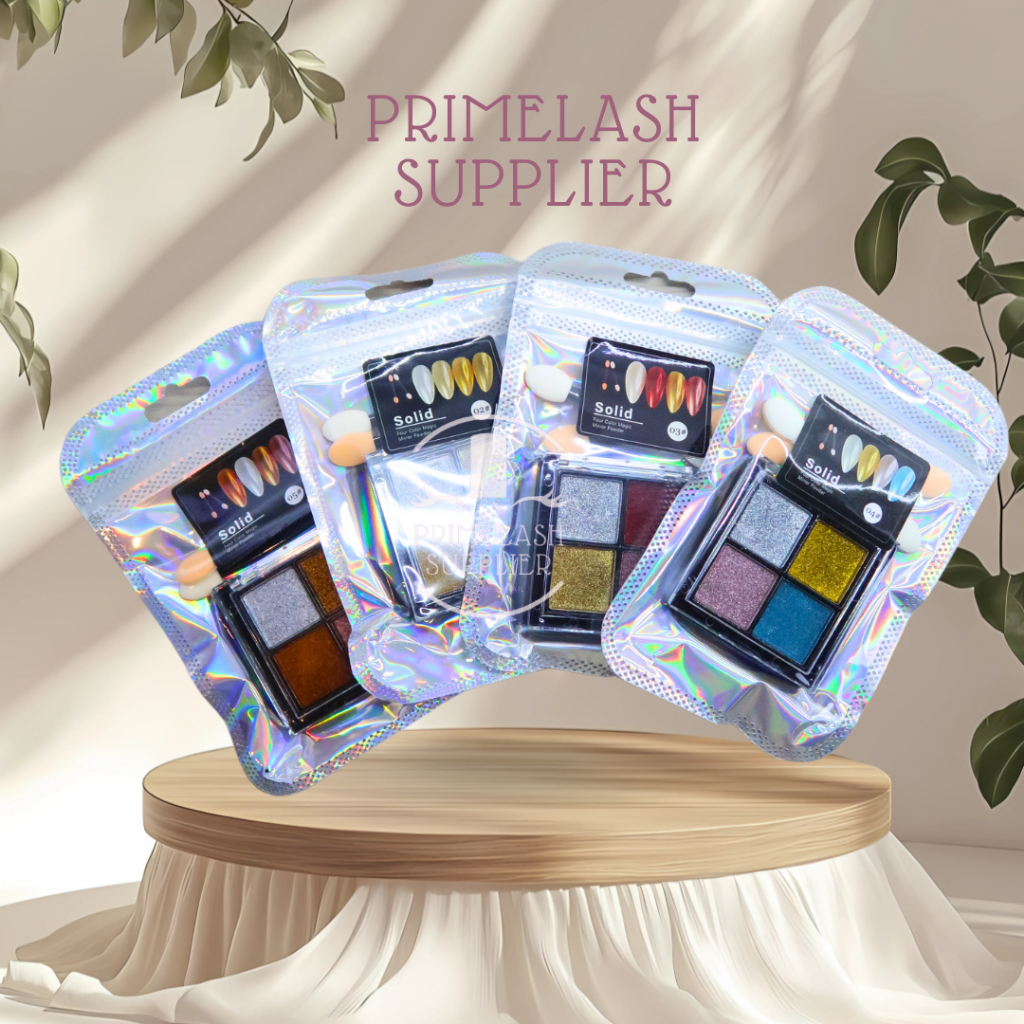 Jual Mirror Chrome Compact Powder Nail Art Solid Chrome 4 | Shopee ...