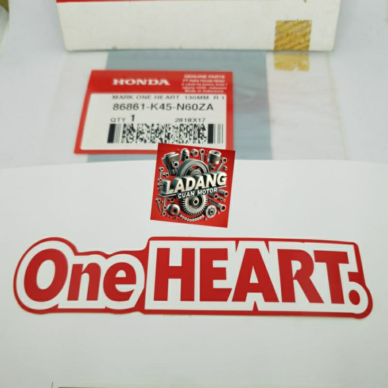 Jual 86861K45N60ZA MARK ONE HEART 130MM STIKER STICKER LOGO TULISAN ONE ...