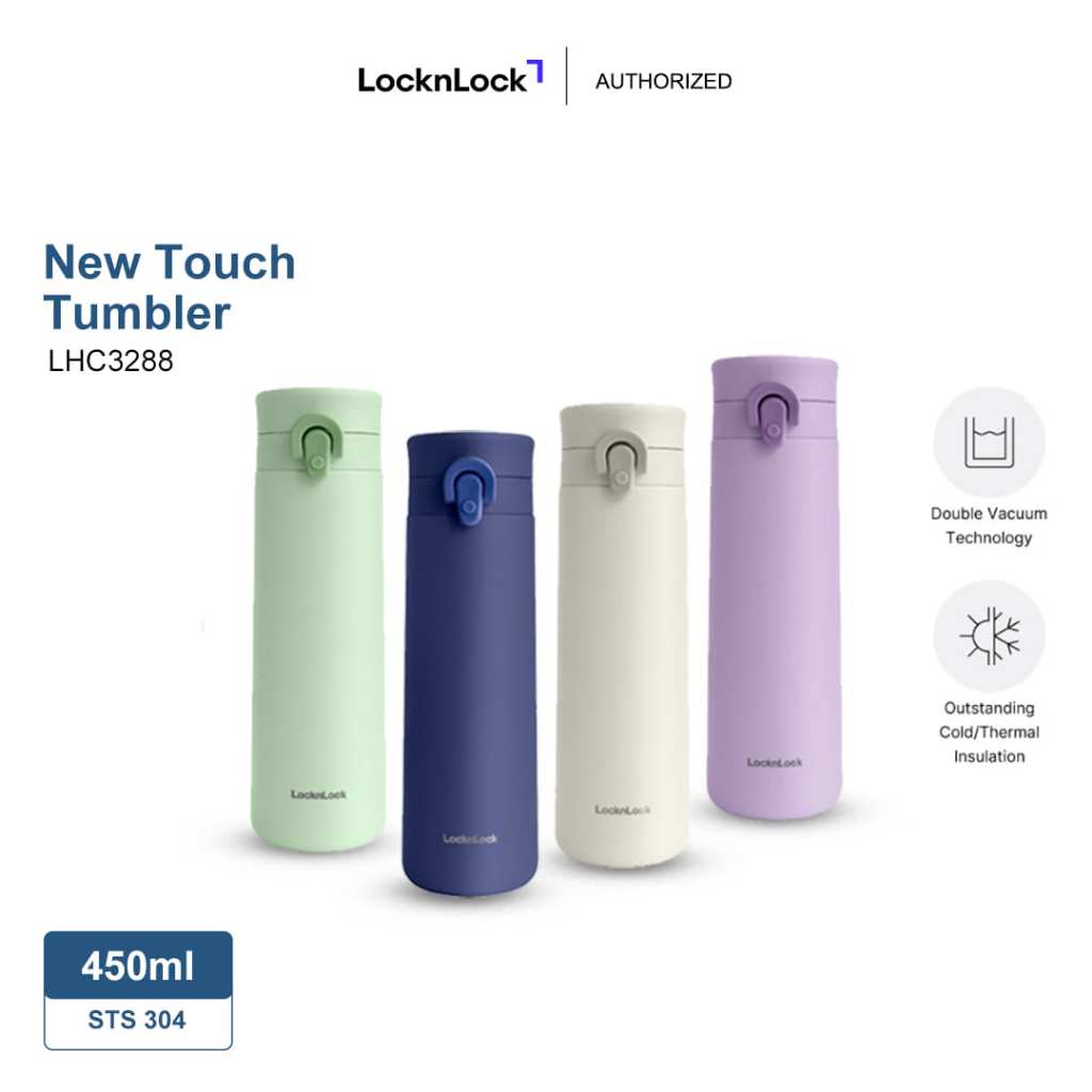 Jual LocknLock New Touch Tumbler 450ML-LHC3288 | Shopee Indonesia