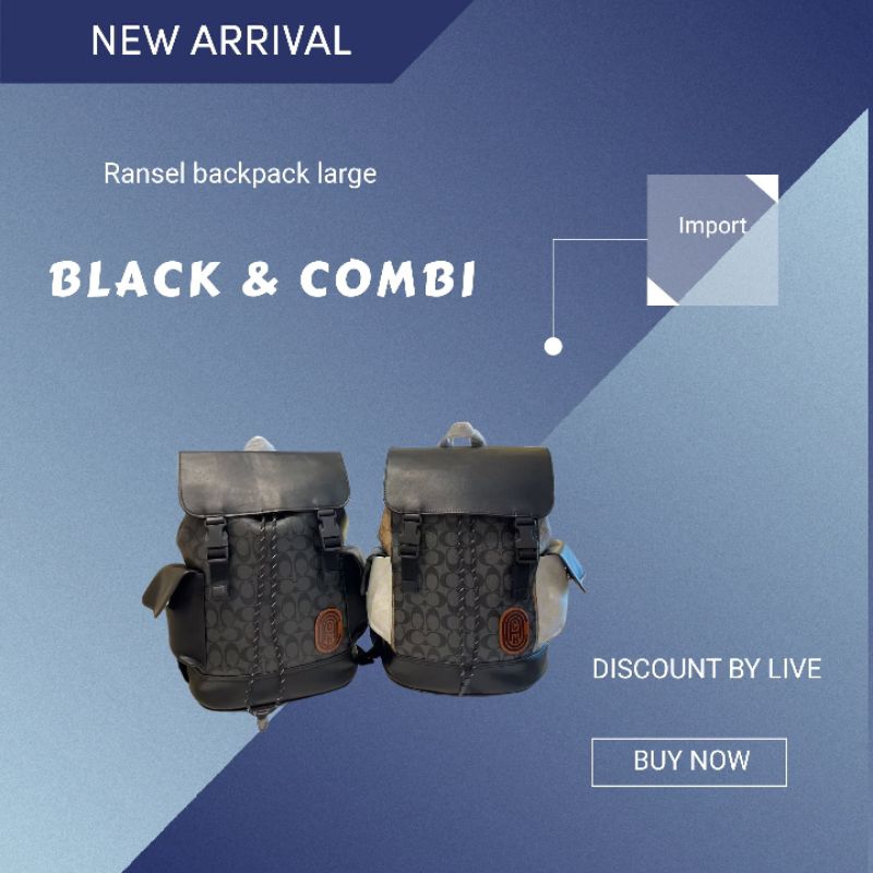 Jual RANSEL COACH RIVINGTON BACKPACK IN SIGNATURE READY 2COLOUR ...