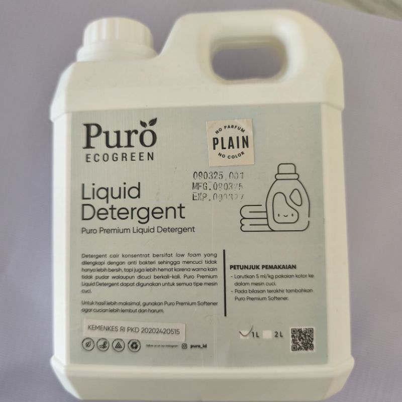 Jual Puro Liquid Deterjen 1 Liter | Shopee Indonesia
