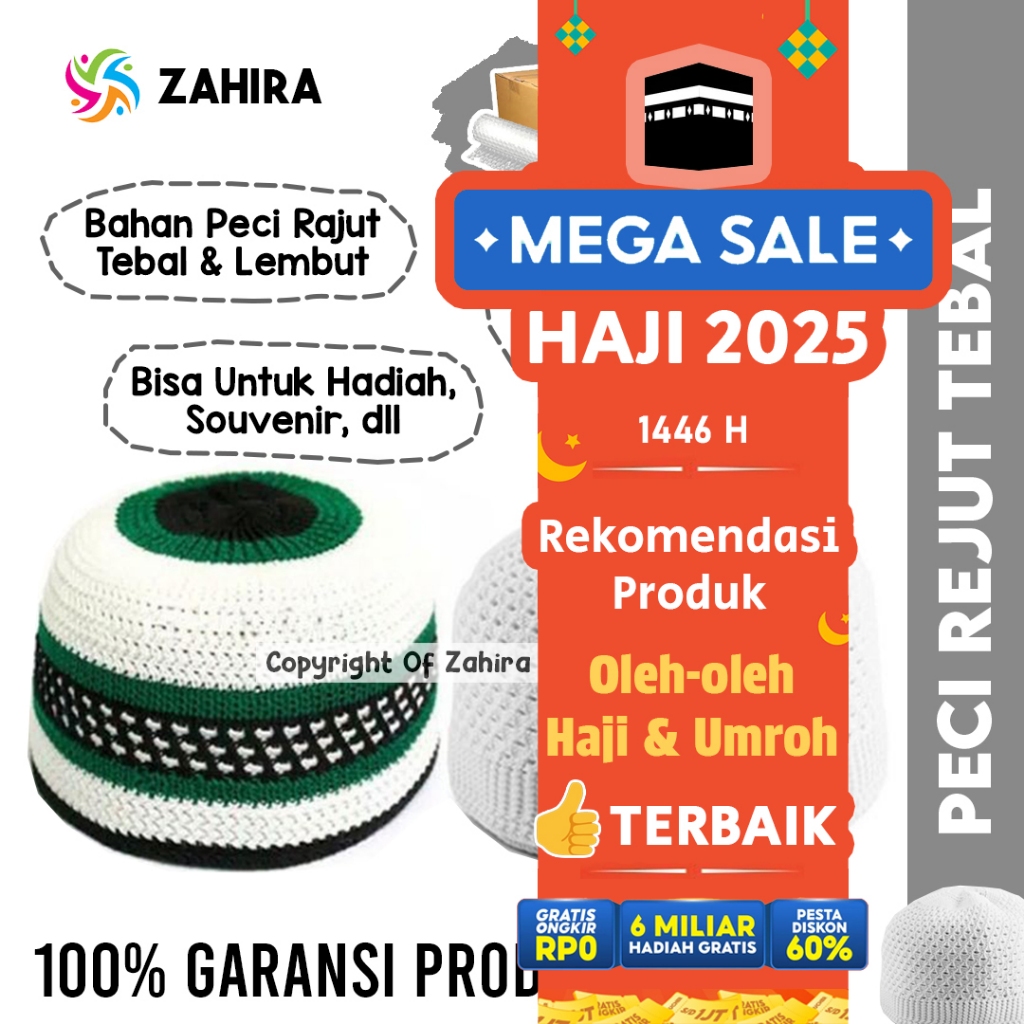 Jual PECI RAJUT Tebal Premium Kopiah Kopyah Untuk Dewasa All Size ...