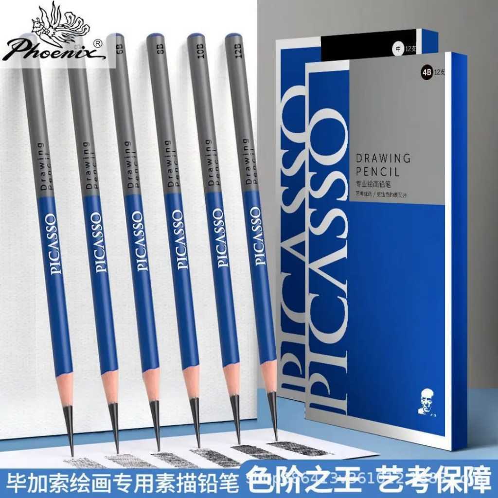 Jual PICASSO Drawing Pencil Satuan 8B 12B 16B - Pensil Gambar Sketsa ...