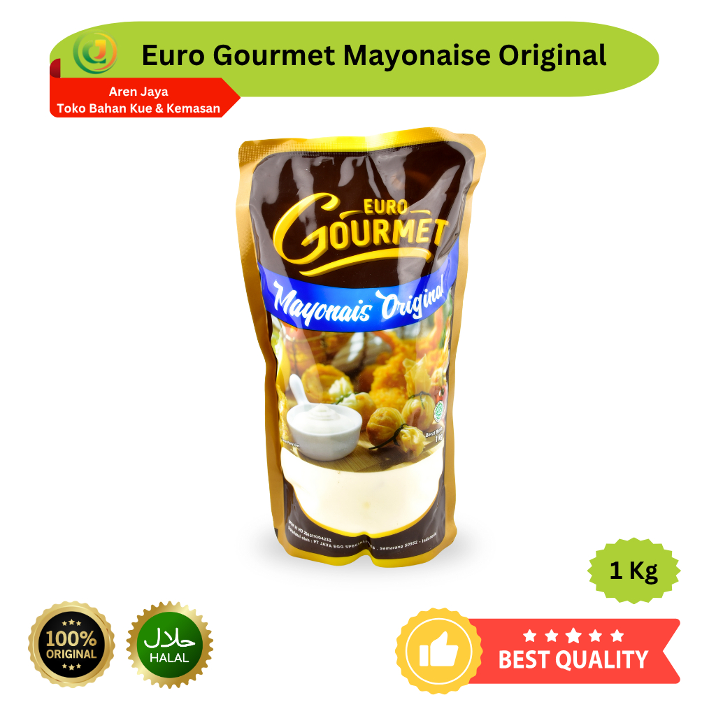 Jual Euro Gourmet Mayonaise Original Mayo Mayonnaise 1 Kg Original ...