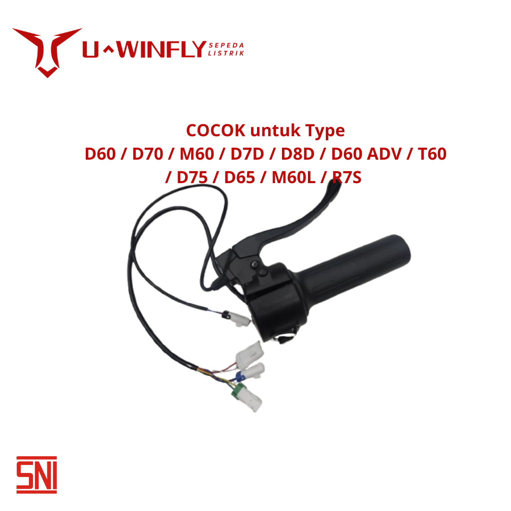 Jual Handel Gas Sepeda Listrik ORIGINAL Uwinfly D60 / D70 / M60 / D7D / D8D / D60 ADV / T60 ...