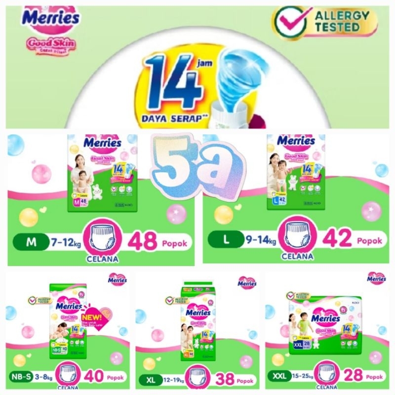 Jual Merries Pants Good Skin M48 L42 Xl38 XXL28 Nbs40 Popok Celana ...