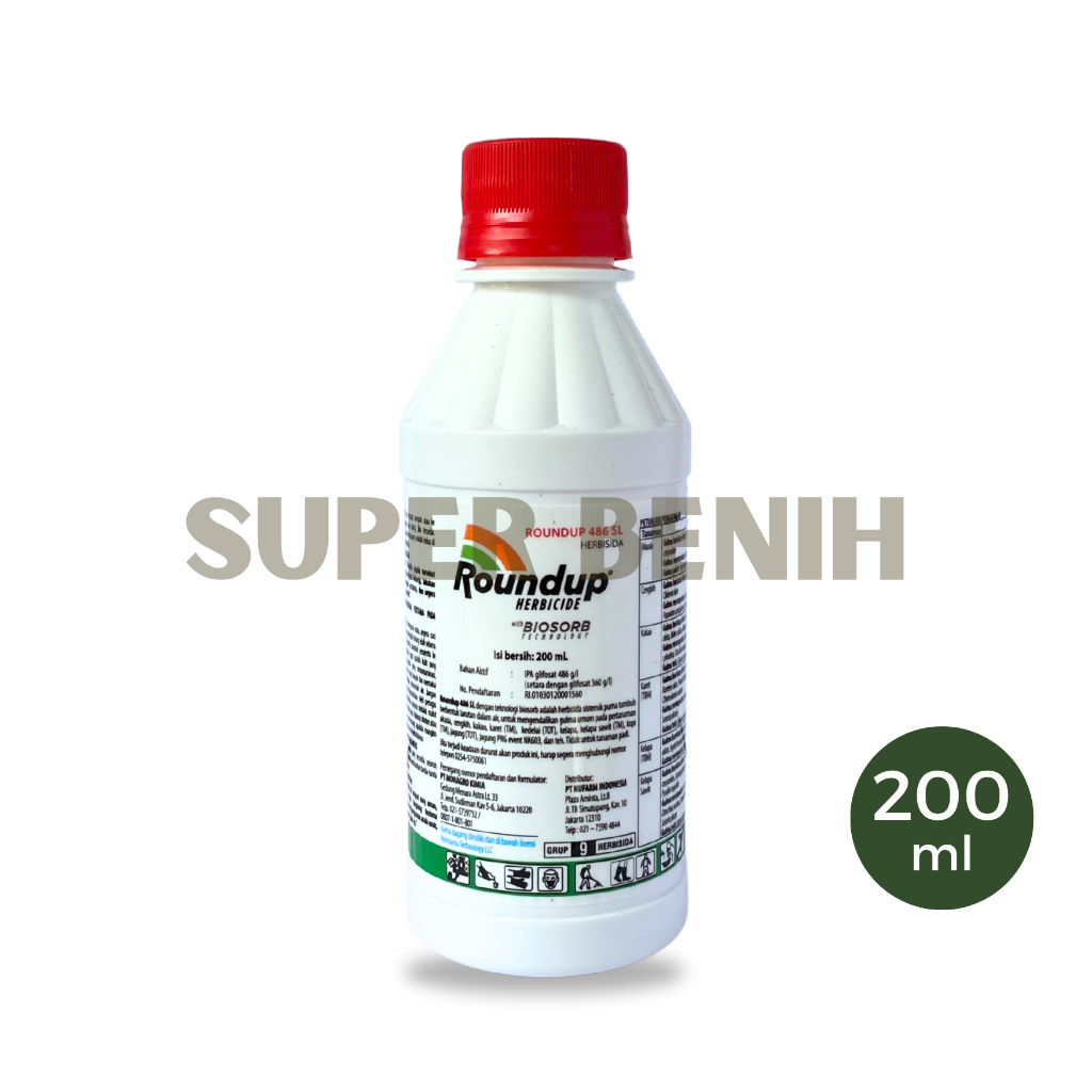 Jual HERBISIDA ROUNDUP 486SL PEMBASMI RUMPUT LIAR 200 ML | Shopee Indonesia