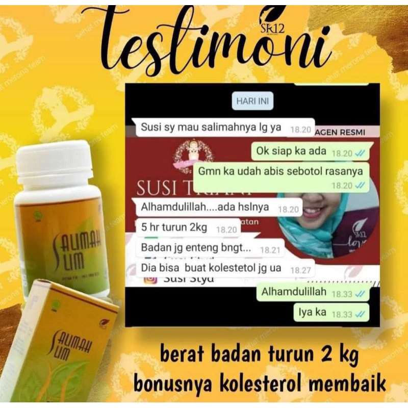 Jual SALIMAH SLIM SR12 | Solusi Langsing Tanpa Pusing | Shopee Indonesia