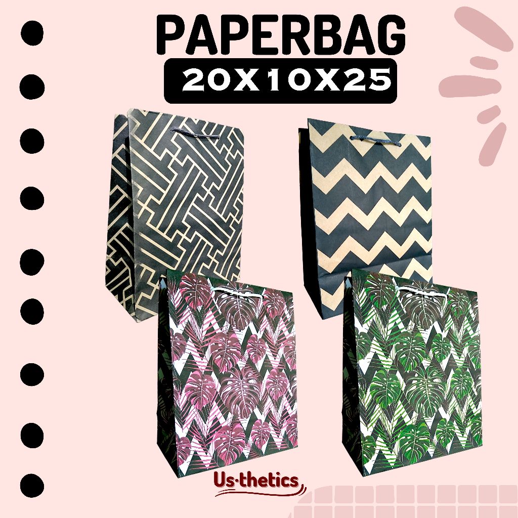 Jual Paperbag 20x10x25 Goodie snack paper bag Kantong kertas tas kado ...