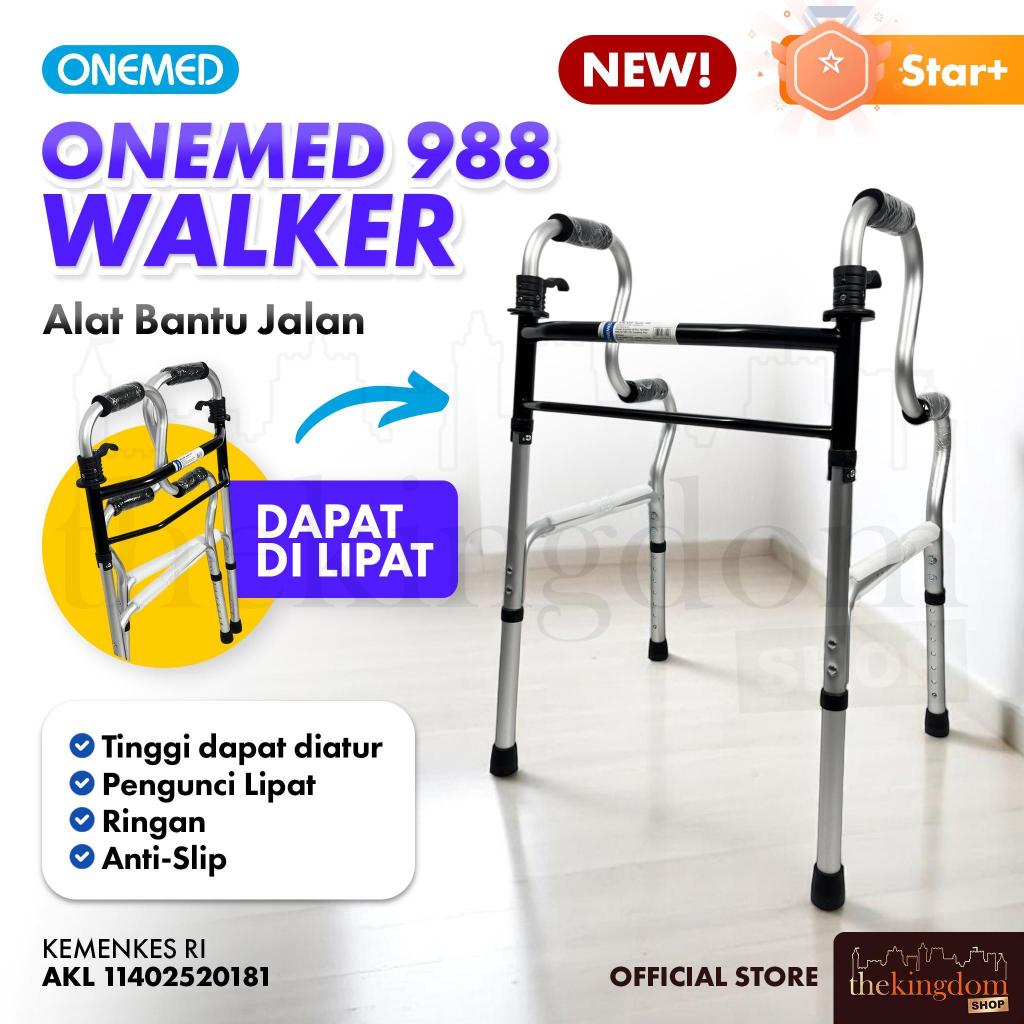 Jual Onemed 988 Walker Tongkat Alat Bantu Jalan Berdiri 2 Lipat Orang ...