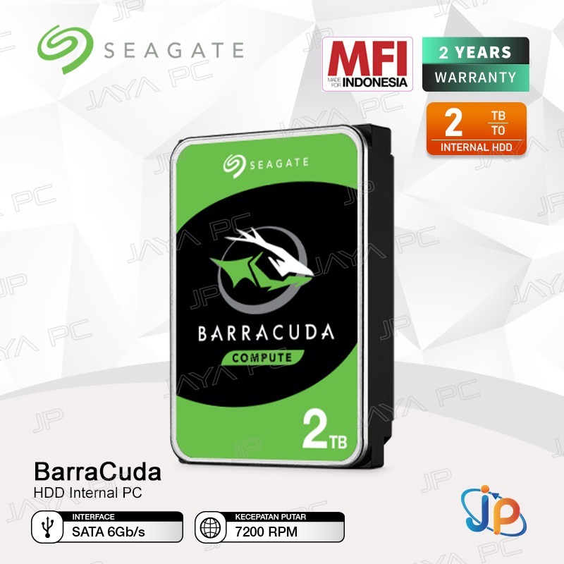 Jual Seagate PC Barracuda 2TB 3.5" HDD/ HD/ Hardisk/ Harddisk Internal ...