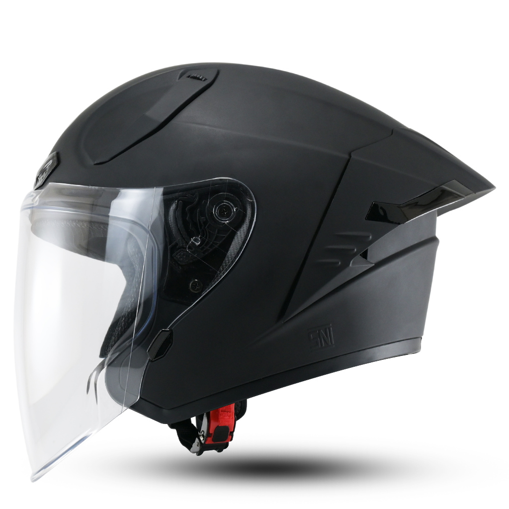 Jual R-SIX Helm Half Face Helem Motor SNI Delta Series Warna Solid ...
