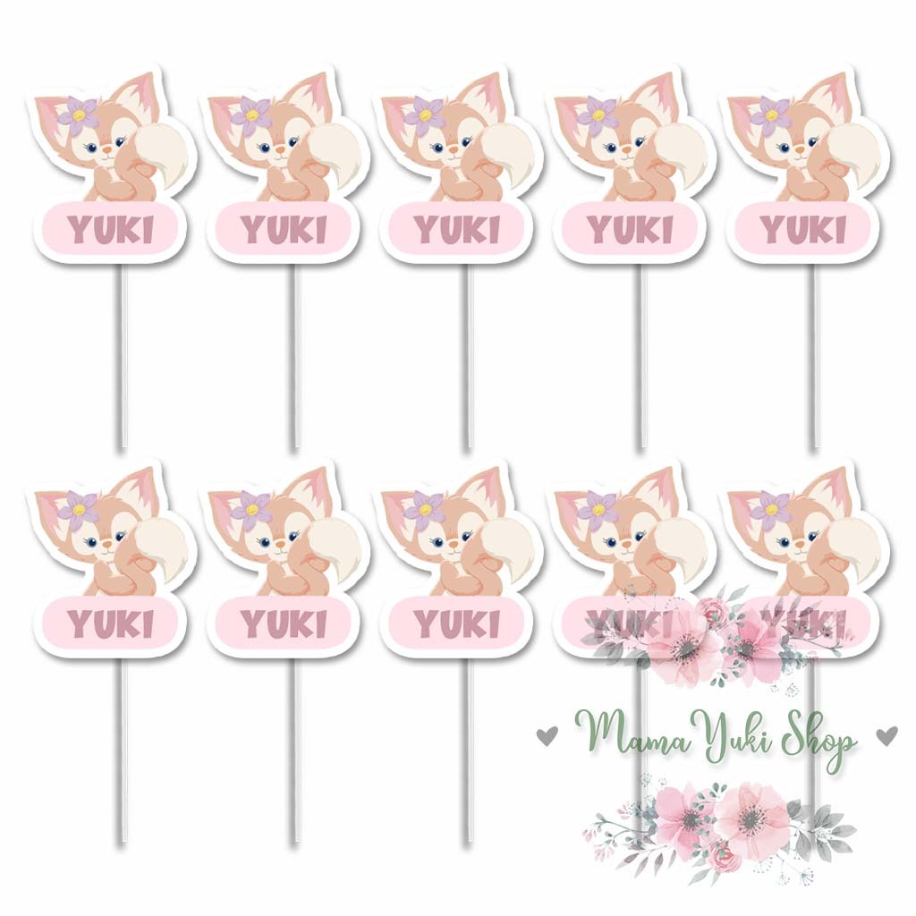 Jual Topper Cake Cupcake Costum NAMA dan UMUR Karakter LINA BELL ...