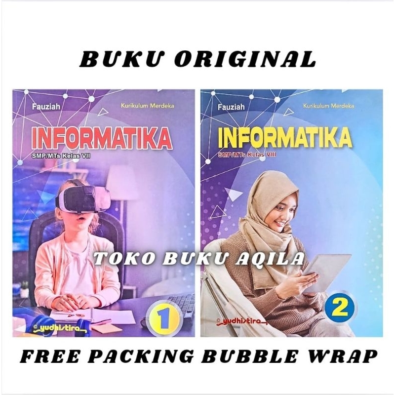 Jual Buku Informatika Kelas 7 8 / 1 2 Revisi SMP Kurikulum Merdeka Yudhistira ORI | Shopee Indonesia