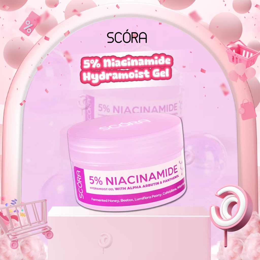 Jual SCORA - 5% NIACINAMIDE HYDRAMOIST GEL ( 45 ml ) - Pelembab Wajah Yang Mencerahkan Kulit ...