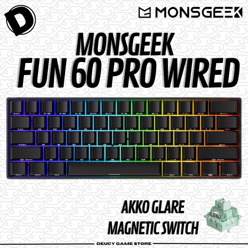 Jual MONSGEEK FUN 60 PRO Wired 8khz Magnetic Switch Hall Effect Rapid ...