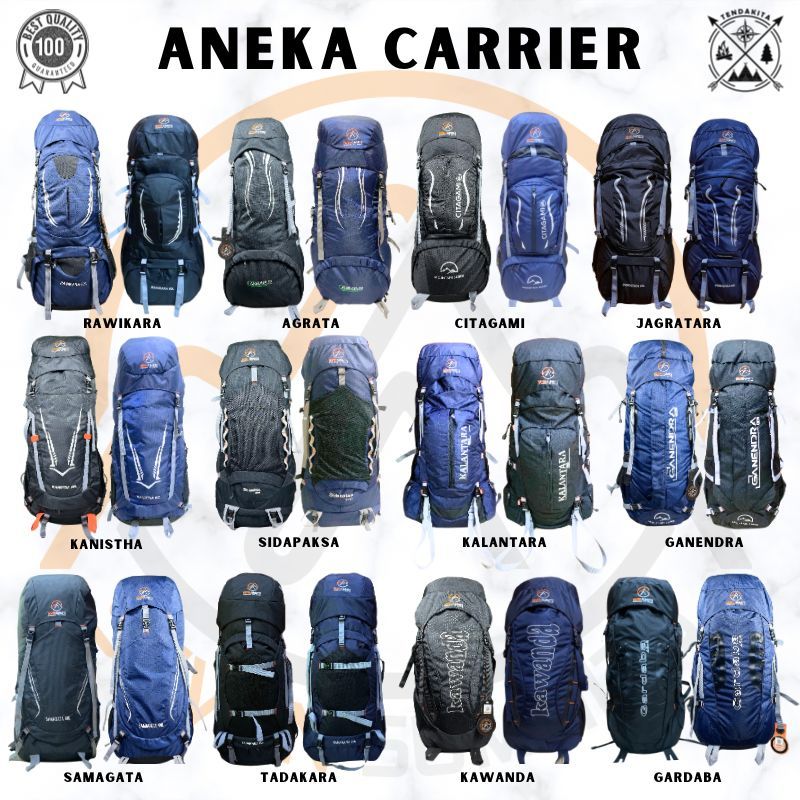 Jual -Aneka Tas Carrier Seven Summits 60 Liter Tas Gunung Free Rain ...