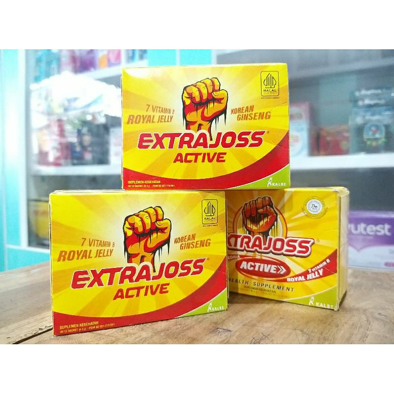 Jual EXTRA JOSS ACTIVE 1 BOX ISI 12 SACHET | Shopee Indonesia