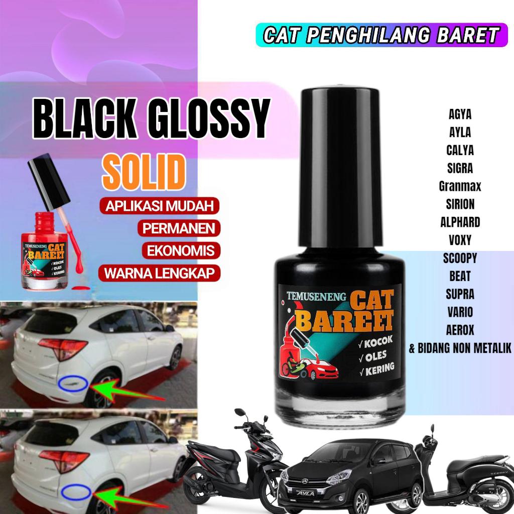 Jual Cat Black Glossy Solid Hitam Solid Glossy Mengkilat Penghilang ...