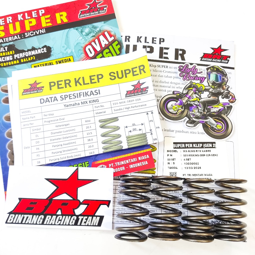 Jual PER KLEP BRT R25/ MX KING/ NVA/ XABRE/ ALL NEW VIXION 150/ R15 ...