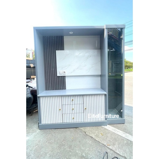 Jual Partisi Backdrop TV Jilo JUMBO / Backdrop 180 ABU | Shopee Indonesia