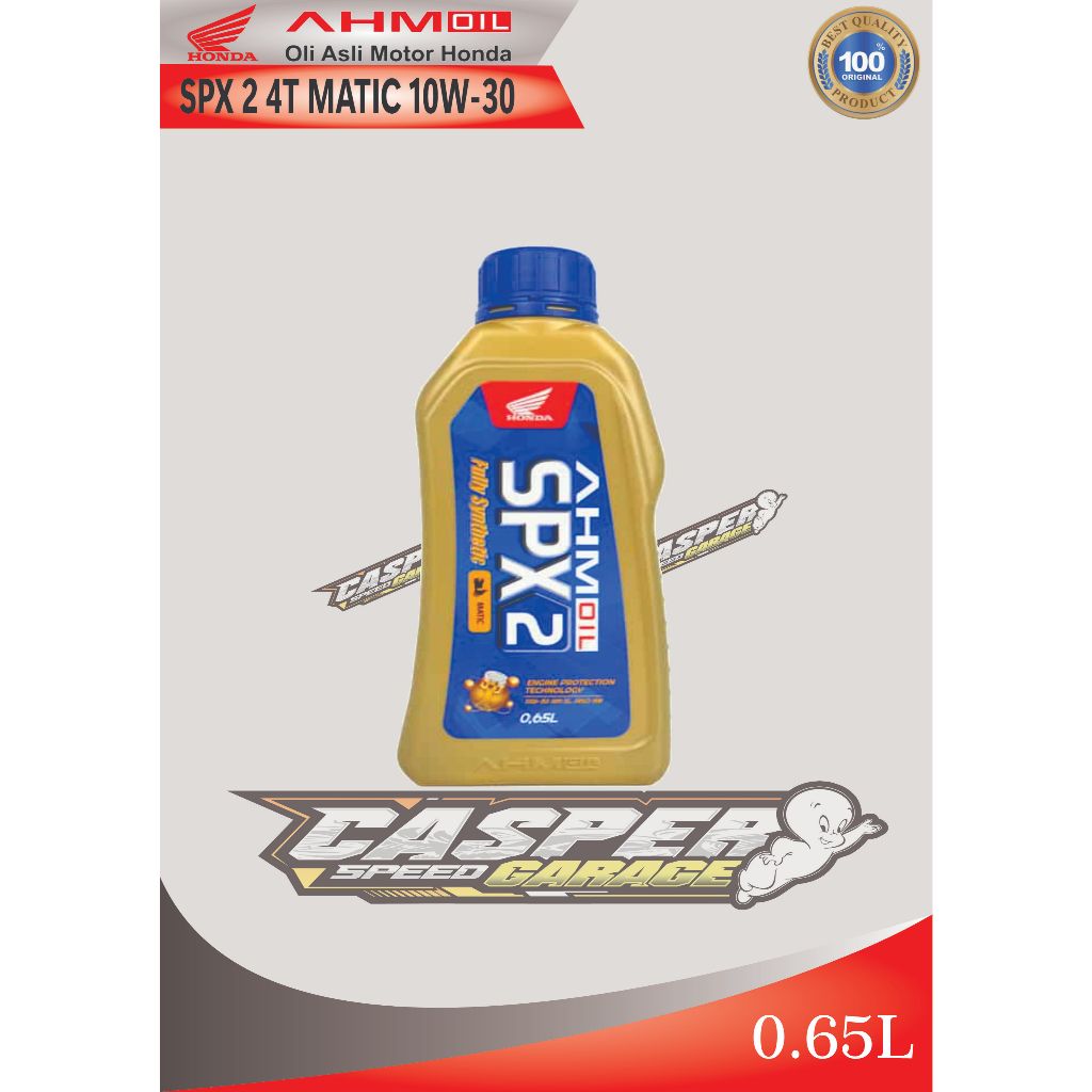 Jual Oli Motor Matic 4T SPX 2 (10W-30 650ml) FULL SYNTHETIC | Shopee ...