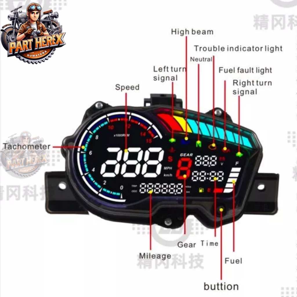 Jual speedometer spidometer Spedo Spido digital yamaha jupiter mx king y15zr exciter 150 ...