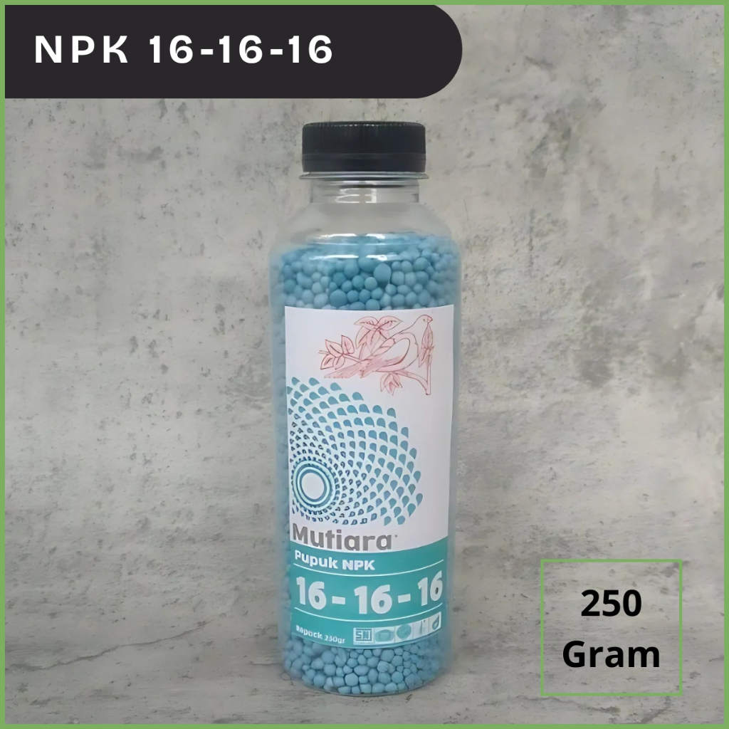 Jual PUPUK NPK MUTIARA MEROKE 16-16-16 KEMASAN REPACK 250 gram | Shopee ...