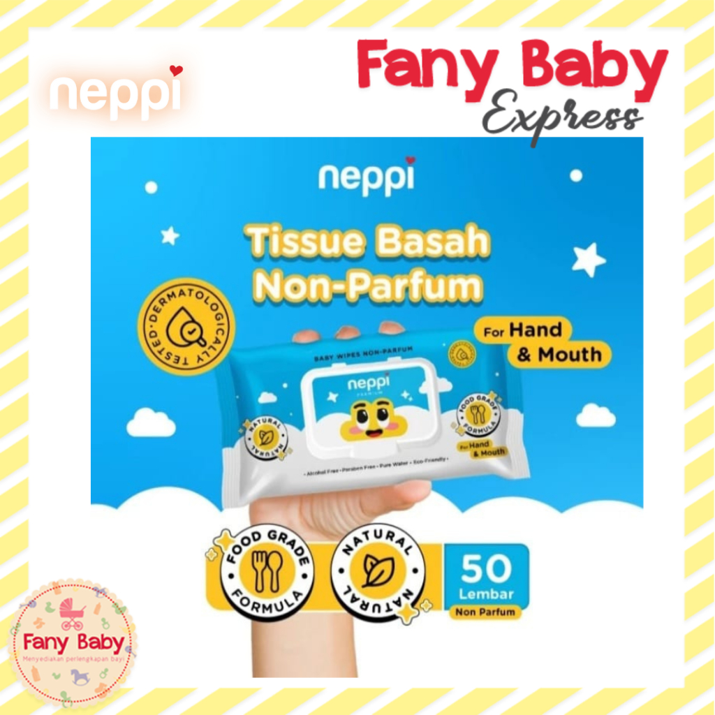 Jual NEPPI PREMIUM BABY WIPES 50'S | TISSUE BASAH | Shopee Indonesia