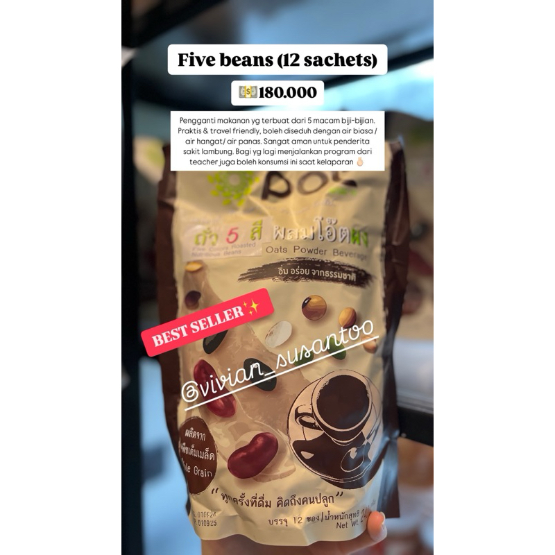 Jual Five Beans Oat Tanya Samui | Shopee Indonesia