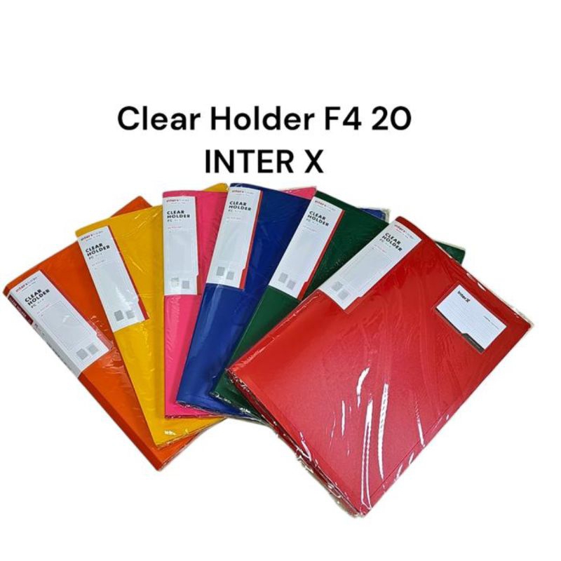 Jual clear holder folio inter x folder 20 map dokumen F4 | Shopee Indonesia