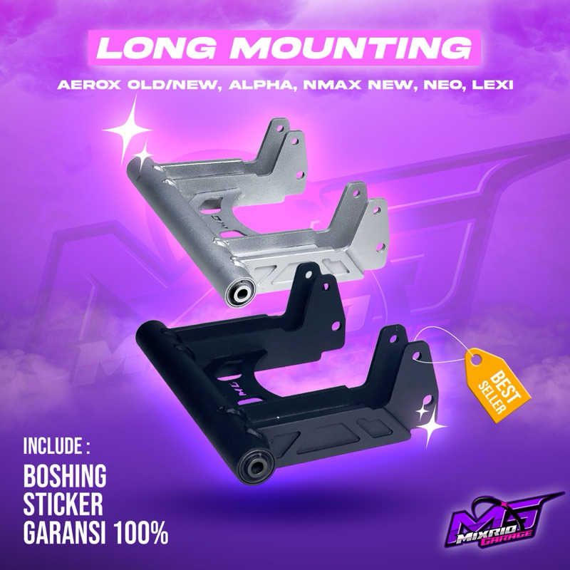 Jual Mounting Panjang Aerox Old/New/NMAX New/Neo V.2 Special Tipe ...