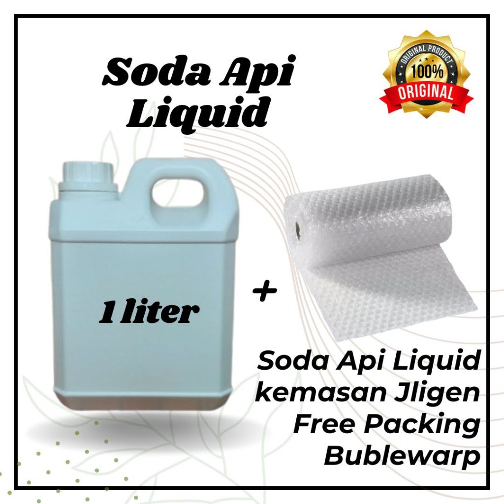 Jual Soda Api Cair Caustic Soda Liquid NAOH Liquid 1 Liter | Shopee ...
