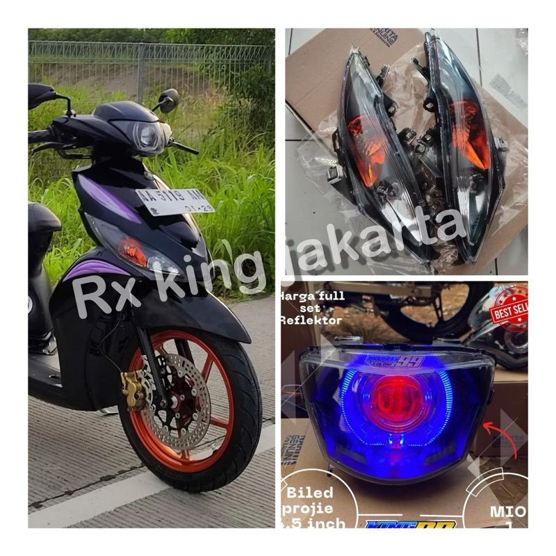 Jual LAMPU BILED MIO J MIO GT ALA BILED 4,5INC FULLSET SEIN SMOKE OREN ...