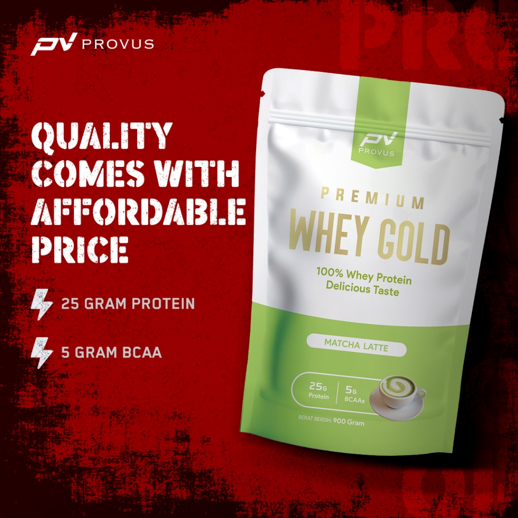 Jual Provus Premium Whey Gold 900gr - Whey Protein Concentrate ...