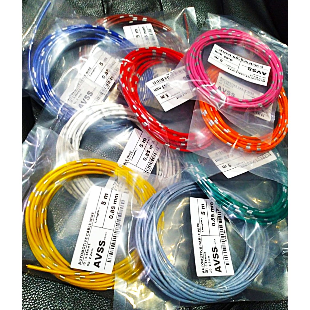 Jual Kabel bintik Jepang 0,85mm mobil motor tembaga asli 5 meter kabel ...