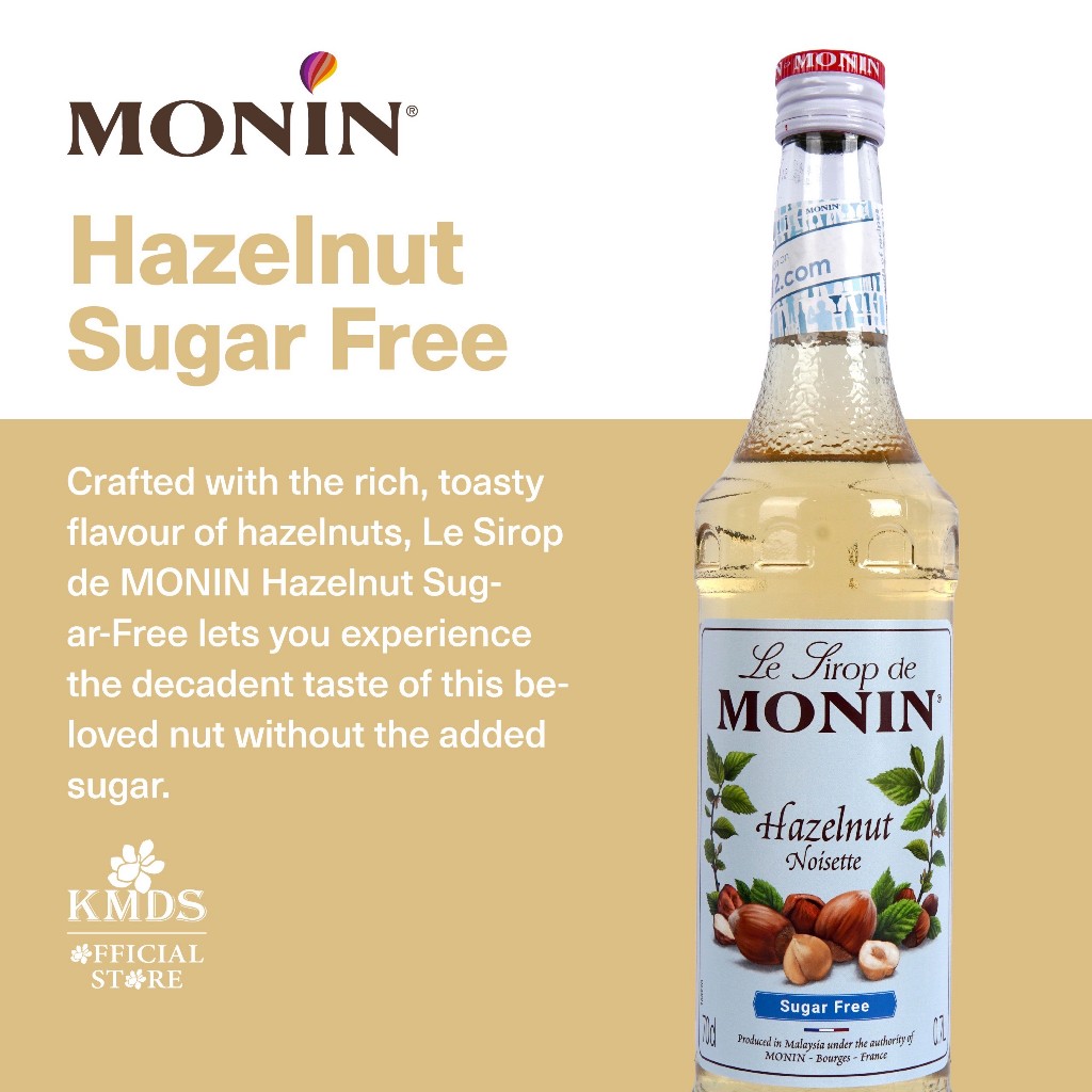 Jual Monin Hazelnut Sugar Free Syrup 70 CL 700 ML | Shopee Indonesia