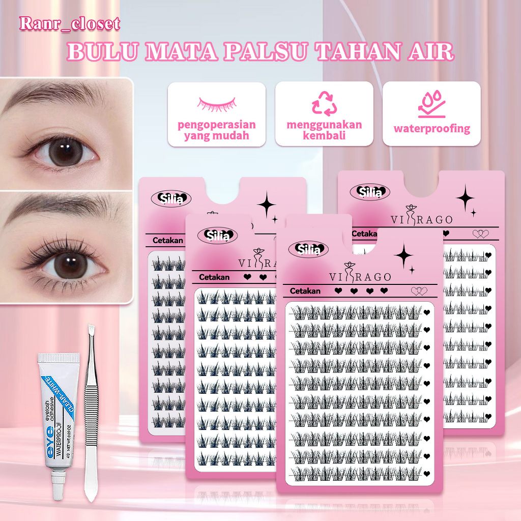 Jual RANR Natural Curl Lashes/Bulu Mata Palsu Volume Tinggi/Bulu Mata ...