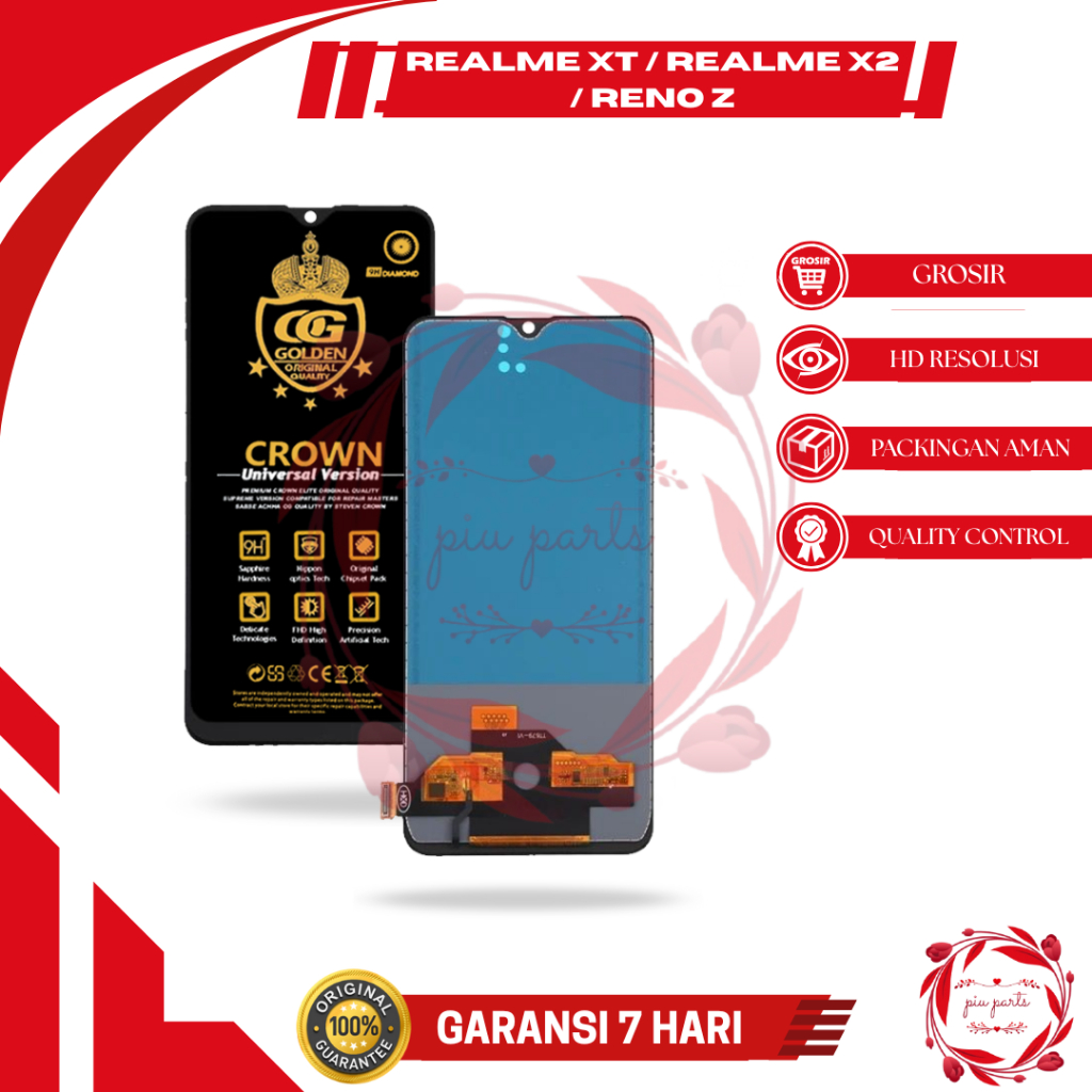 Jual LCD REALME XT / REALME X2 / RENO Z TOUCHSCREEN FULLSET COMPLETE ...