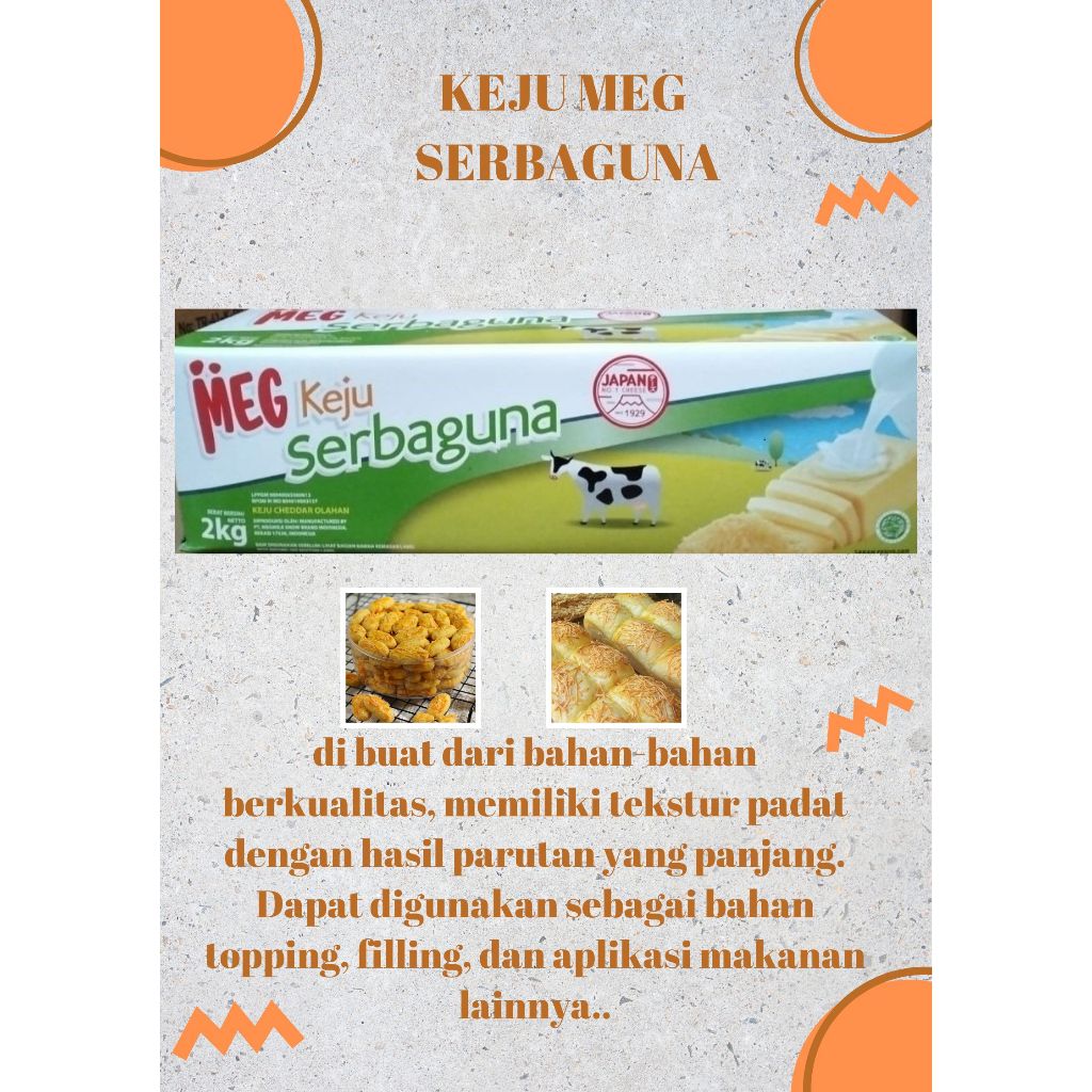 Jual MEG cheese Keju Serbaguna 2 Kg | Shopee Indonesia
