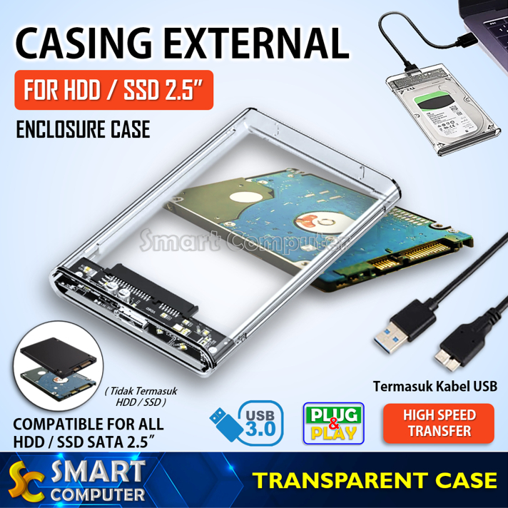 Jual Casing HDD SSD External USB 3.0 Enclosure Case Hardisk Laptop SATA ...