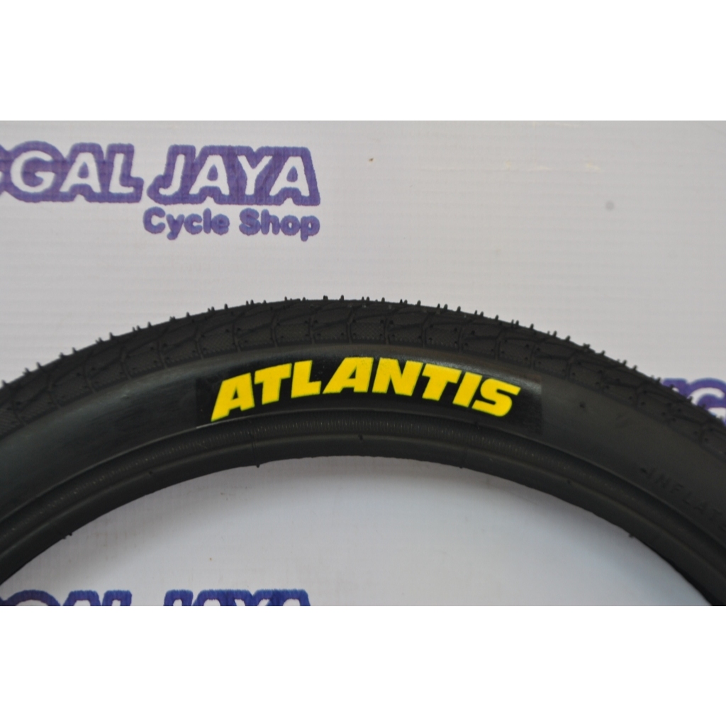 Jual Ban Luar Sepeda Atlantis 16 X 1.75 Type AT 1023 Hitam Polos Halus ...