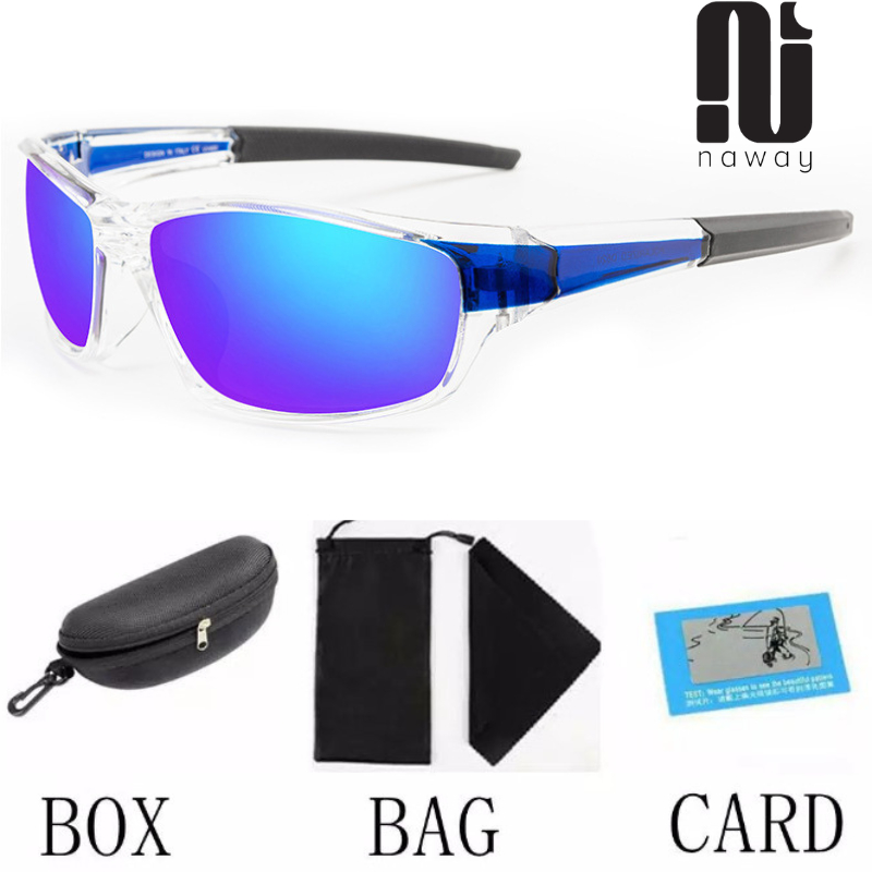 Jual Kacamata Polarized 608 Sporty Outdoor Lari UV400 Sunglasses Hitam ...